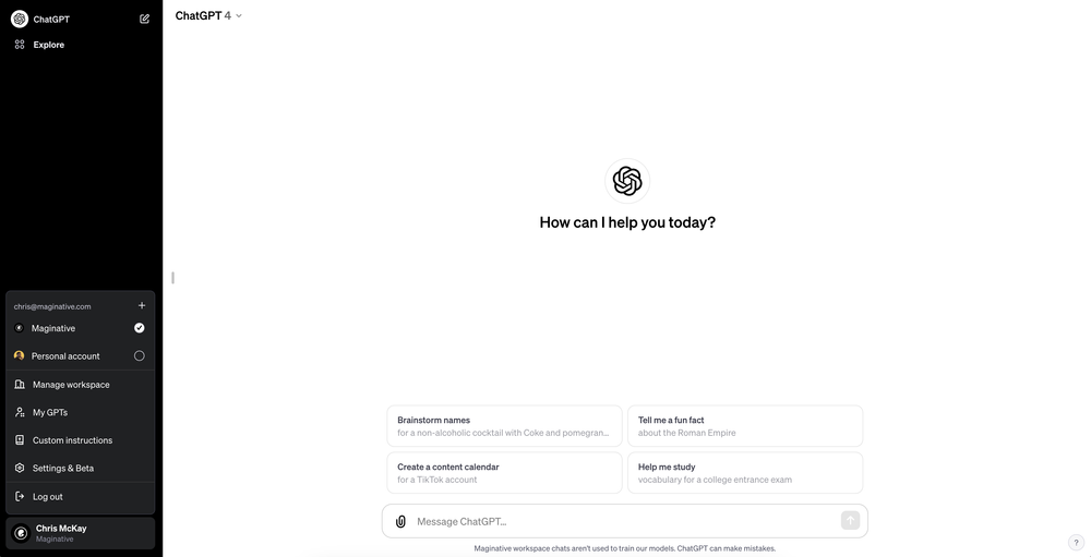 OpenAI Launches ChatGPT Team Plan for Small Business