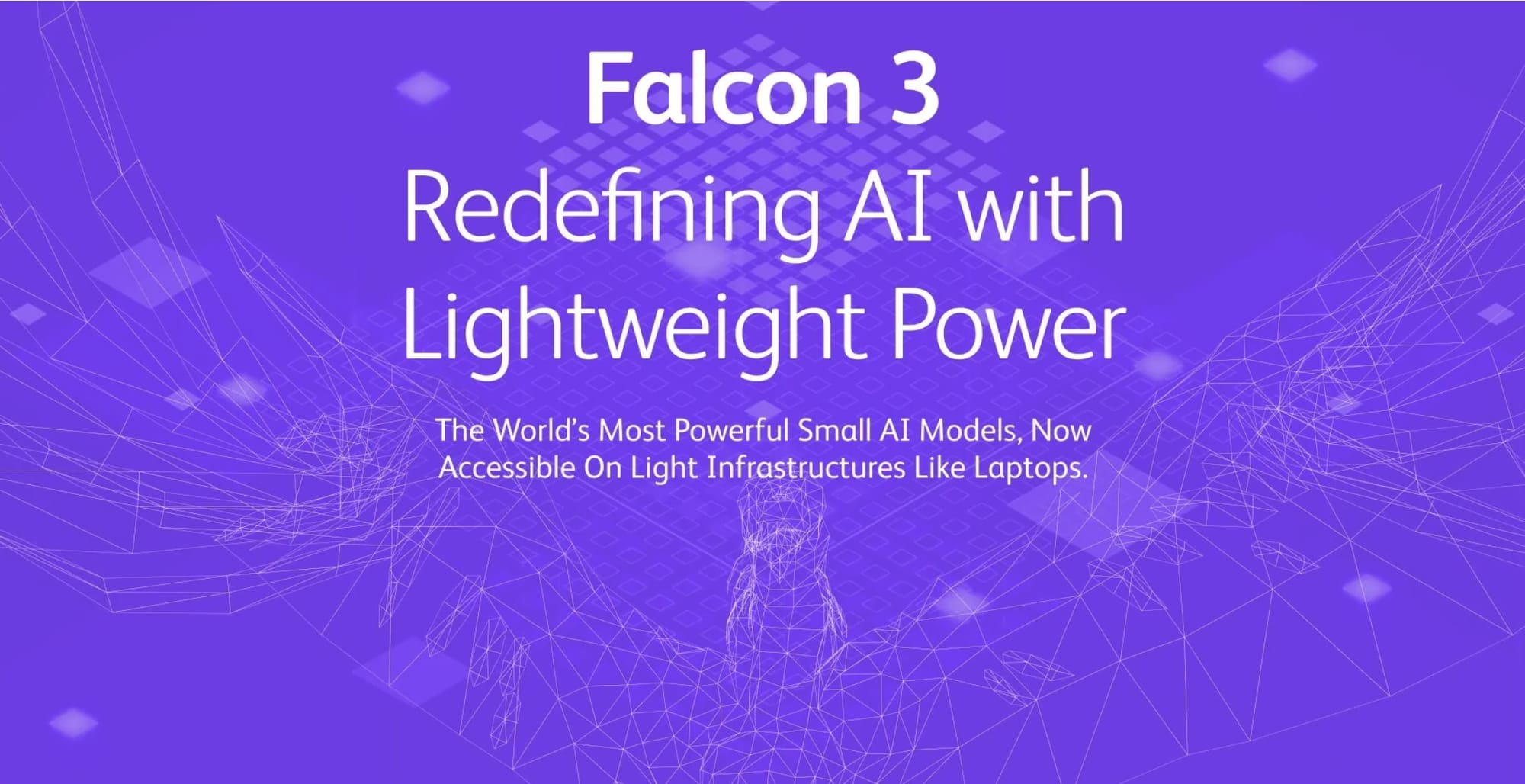 UAE's TII Launches Falcon 3: High-Performance Small AI Models