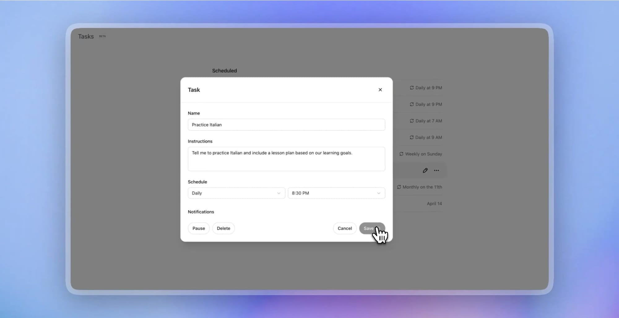 OpenAI Launches Scheduled Tasks in ChatGPT