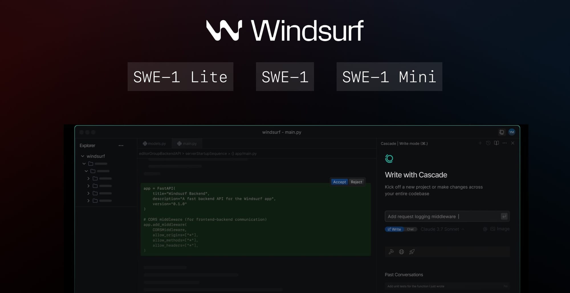 Windsurf Launches SWE-1, Homegrown AI Models for Software Engineering Windsurf Launches SWE-1, Homegrown AI Models for Software Engineering
