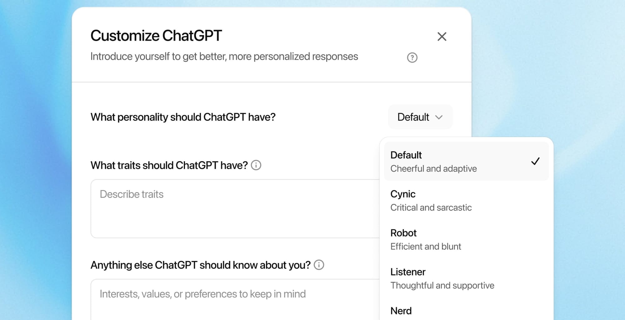 ChatGPT Just Got a Major Upgrade With GPT-5 and More Customization